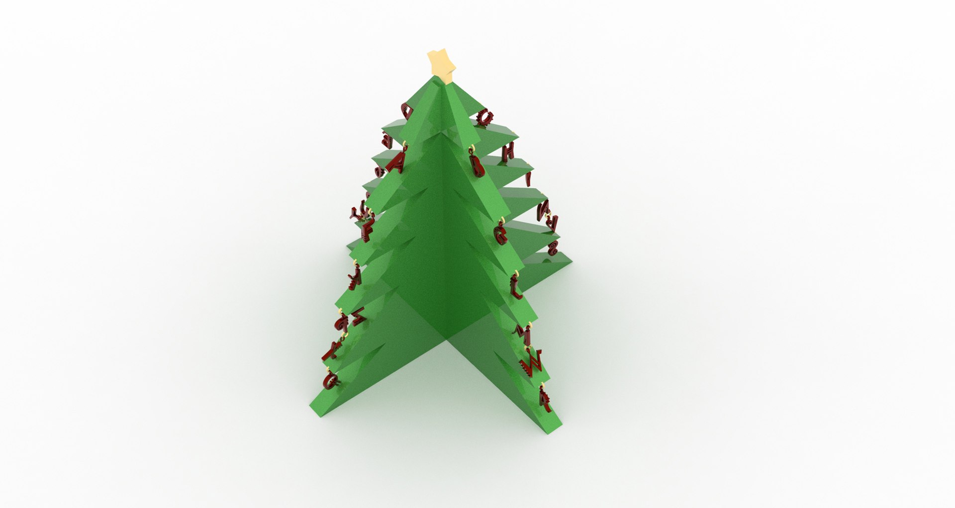 Christmas Tree Feet Height Model - TurboSquid 1656543