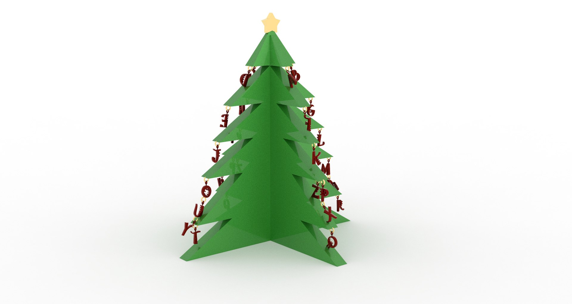 Christmas Tree Feet Height Model - TurboSquid 1656543
