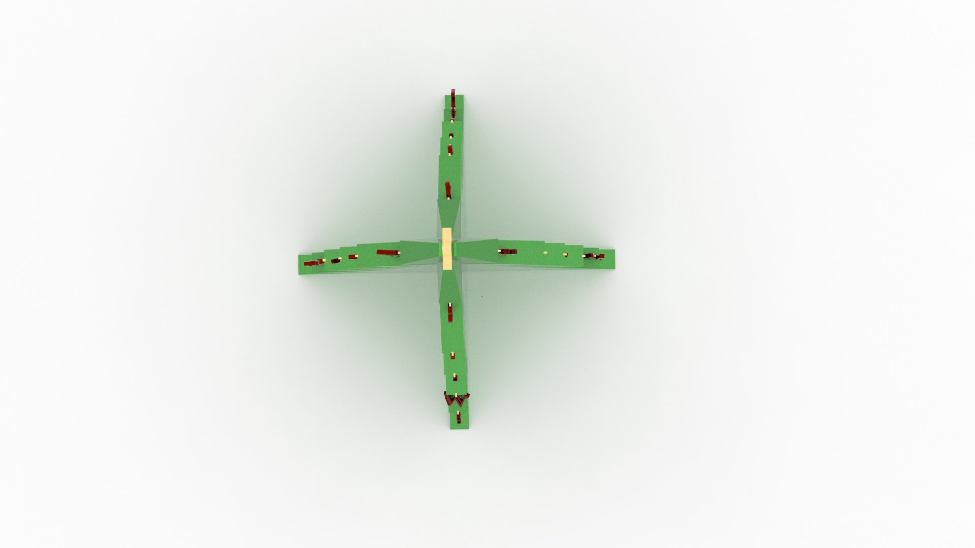 Christmas Tree Feet Height Model - TurboSquid 1656543