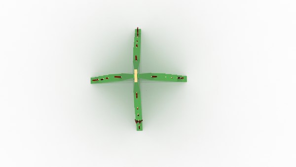 Christmas tree feet height model - TurboSquid 1656543