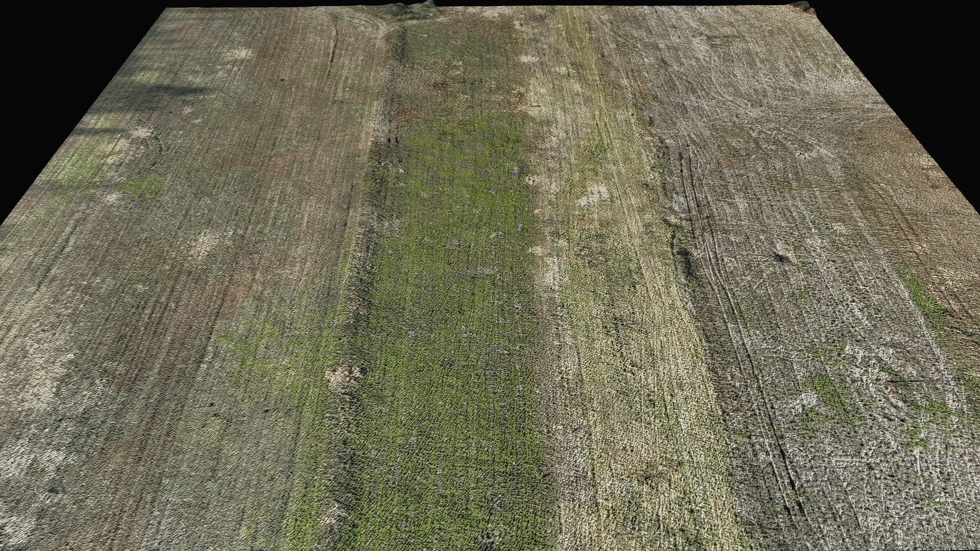 3D Landscape Grass Field Large Area 150m Part2 Drone Scan Model ...