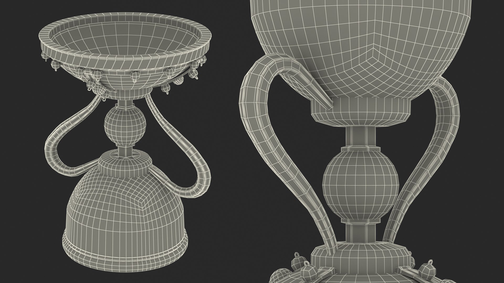 Jeweled cups 3D model - TurboSquid 1620472