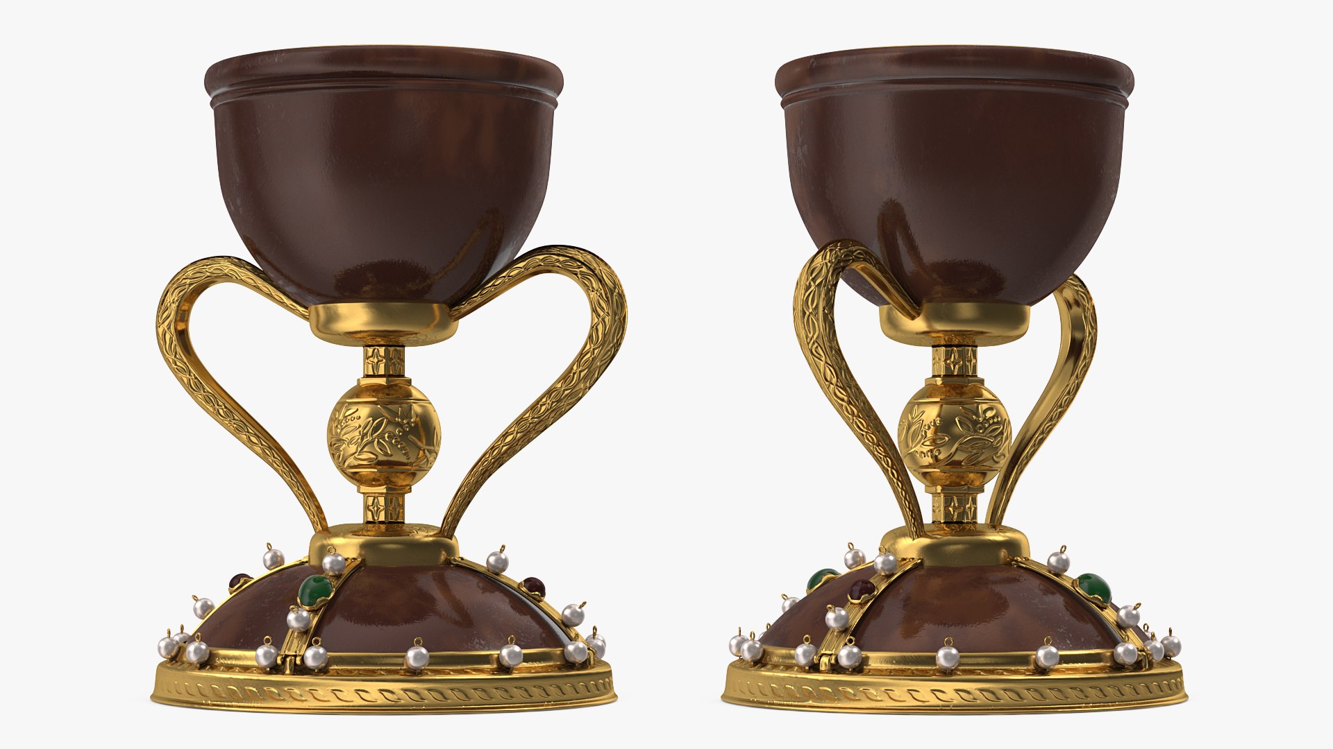 Jeweled cups 3D model - TurboSquid 1620472