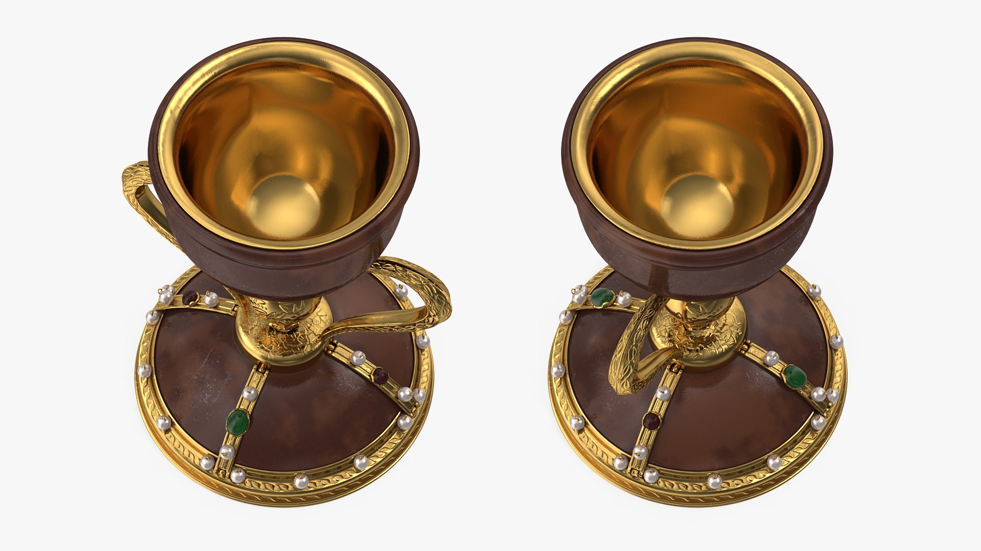 Jeweled cups 3D model - TurboSquid 1620472