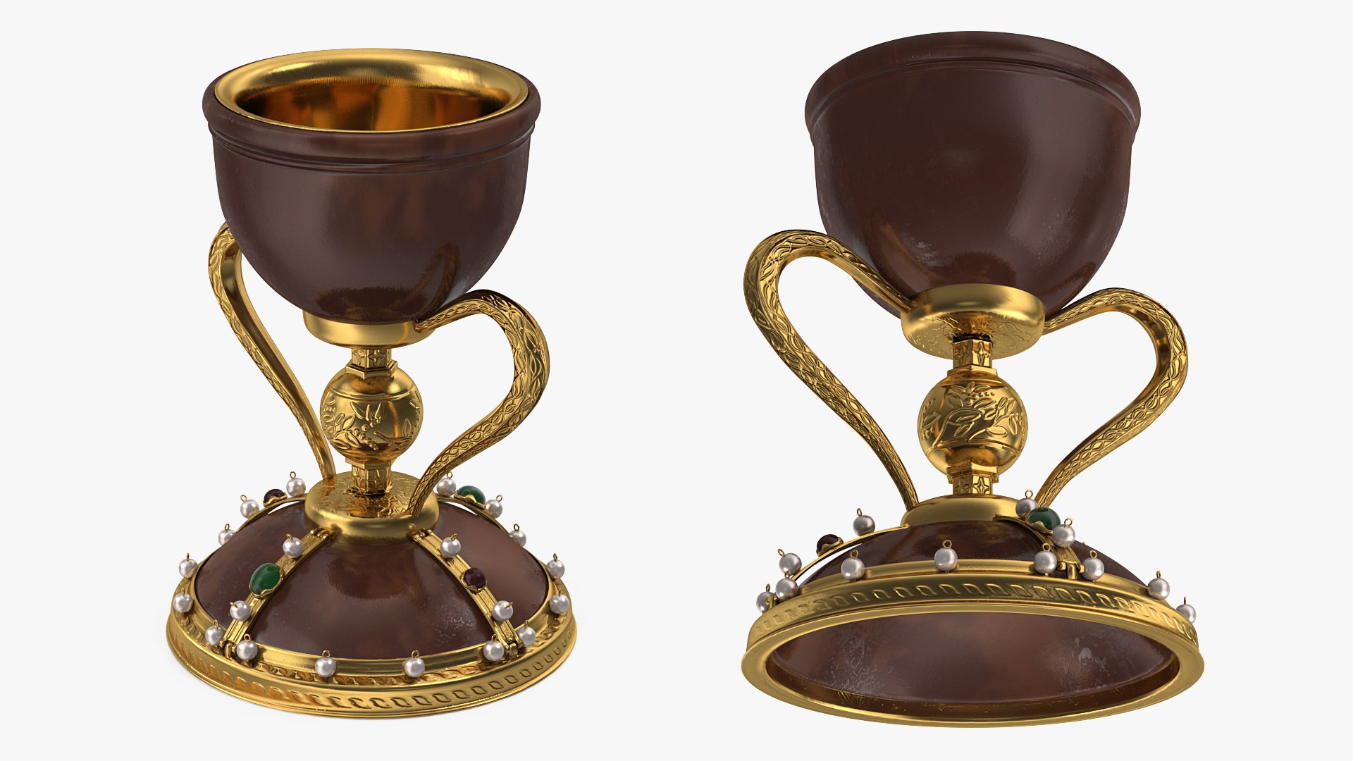 Jeweled cups 3D model - TurboSquid 1620472