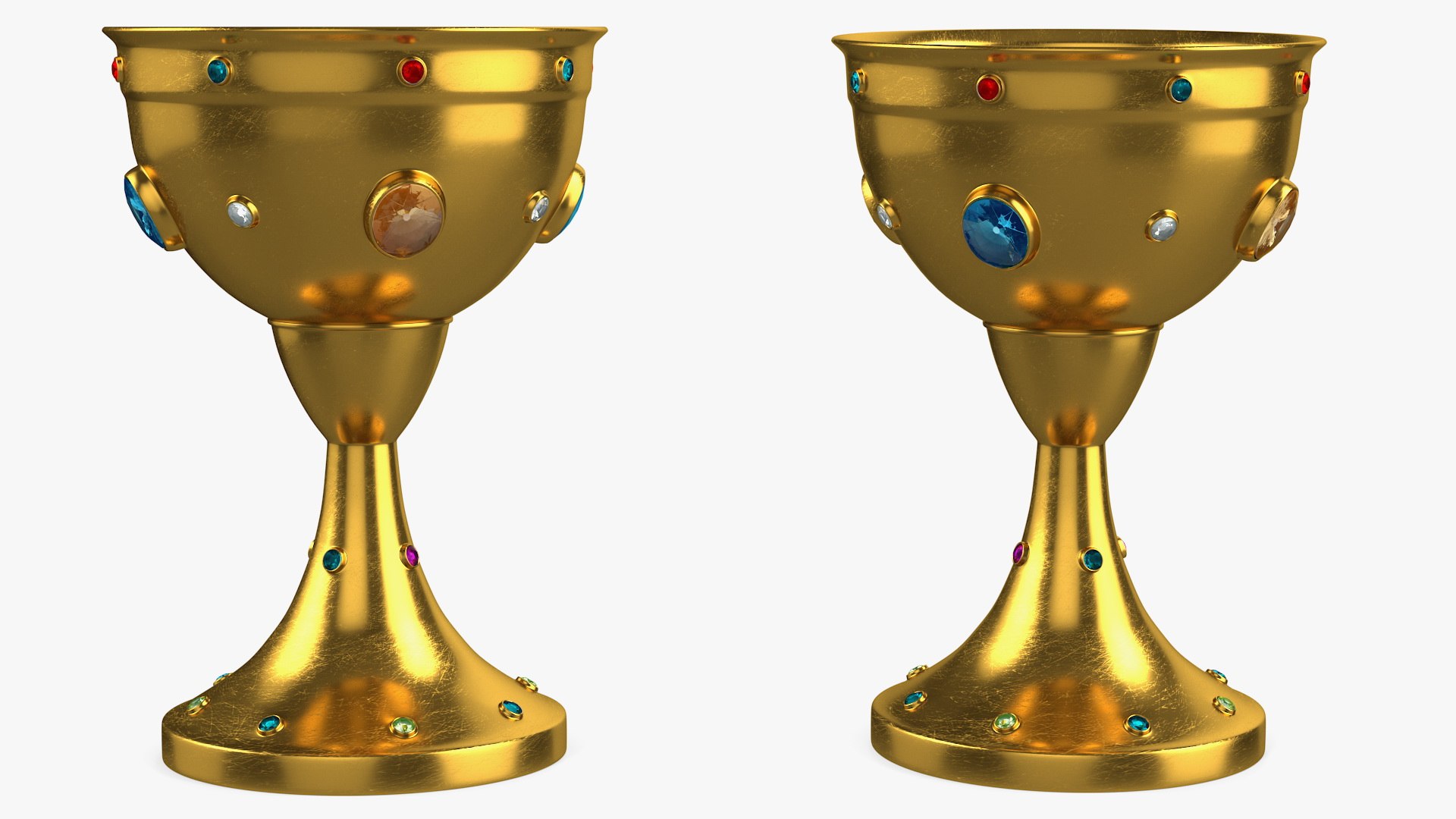 Jeweled Cups 3D Model - TurboSquid 1620472