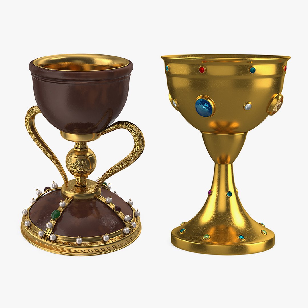 Jeweled Cups 3D Model - TurboSquid 1620472