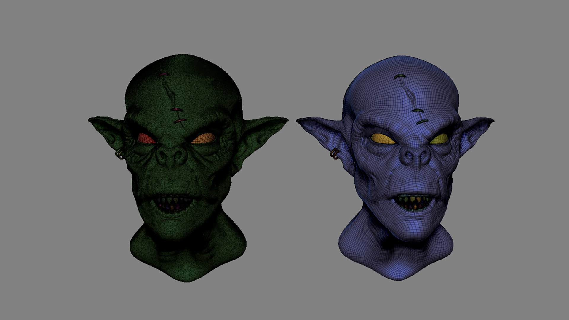 3D ORC HEAD Model - TurboSquid 1957394