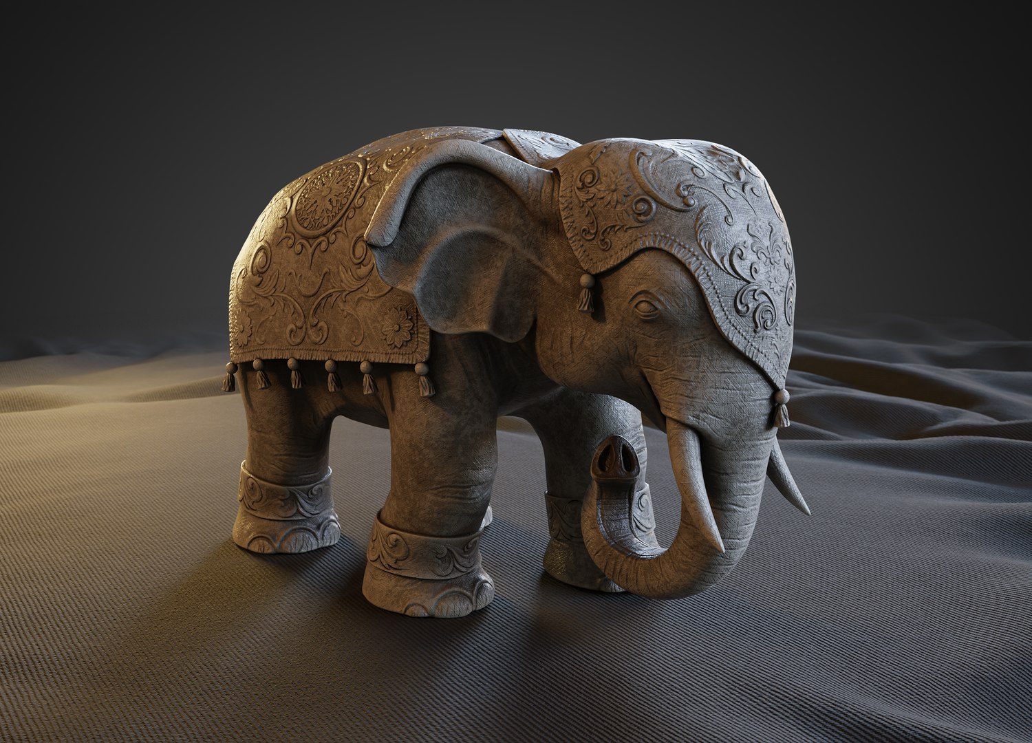 3D Model Elephant Statue - TurboSquid 1868946