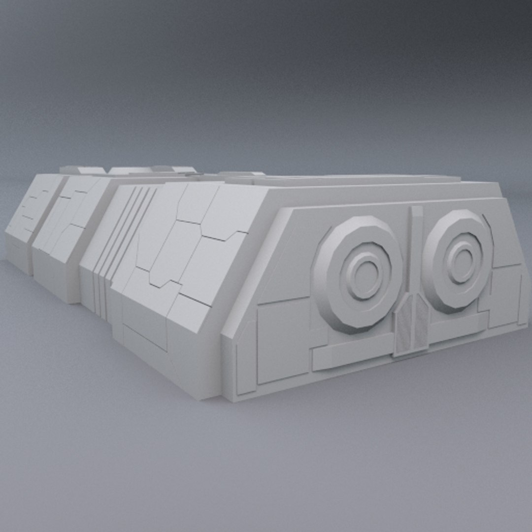 Greeble Structure 3d Model