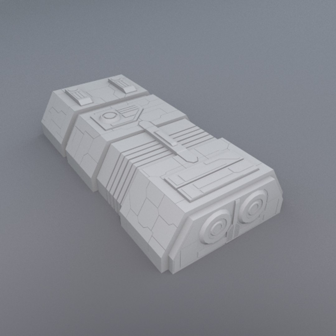 Greeble Structure 3d Model