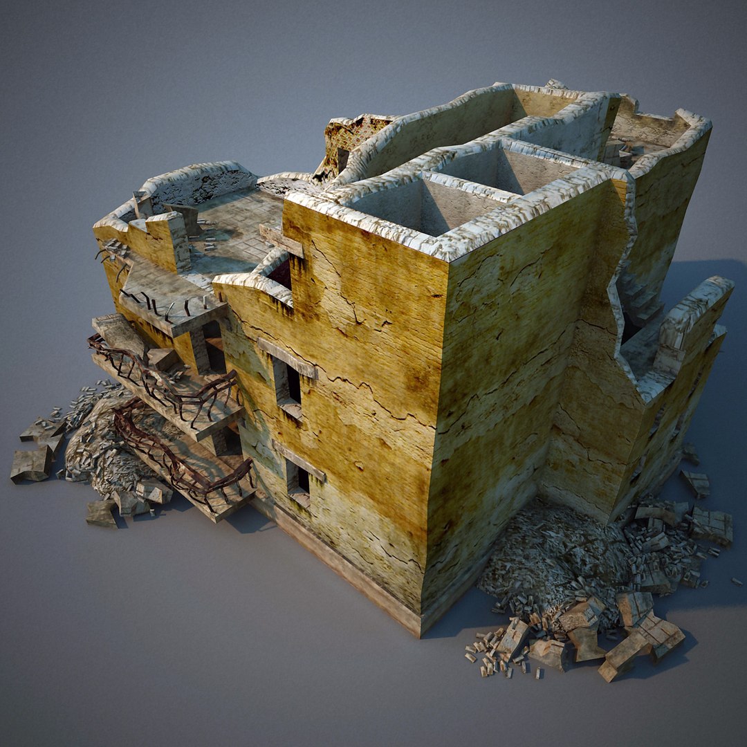 3dsmax Destroyed House V3