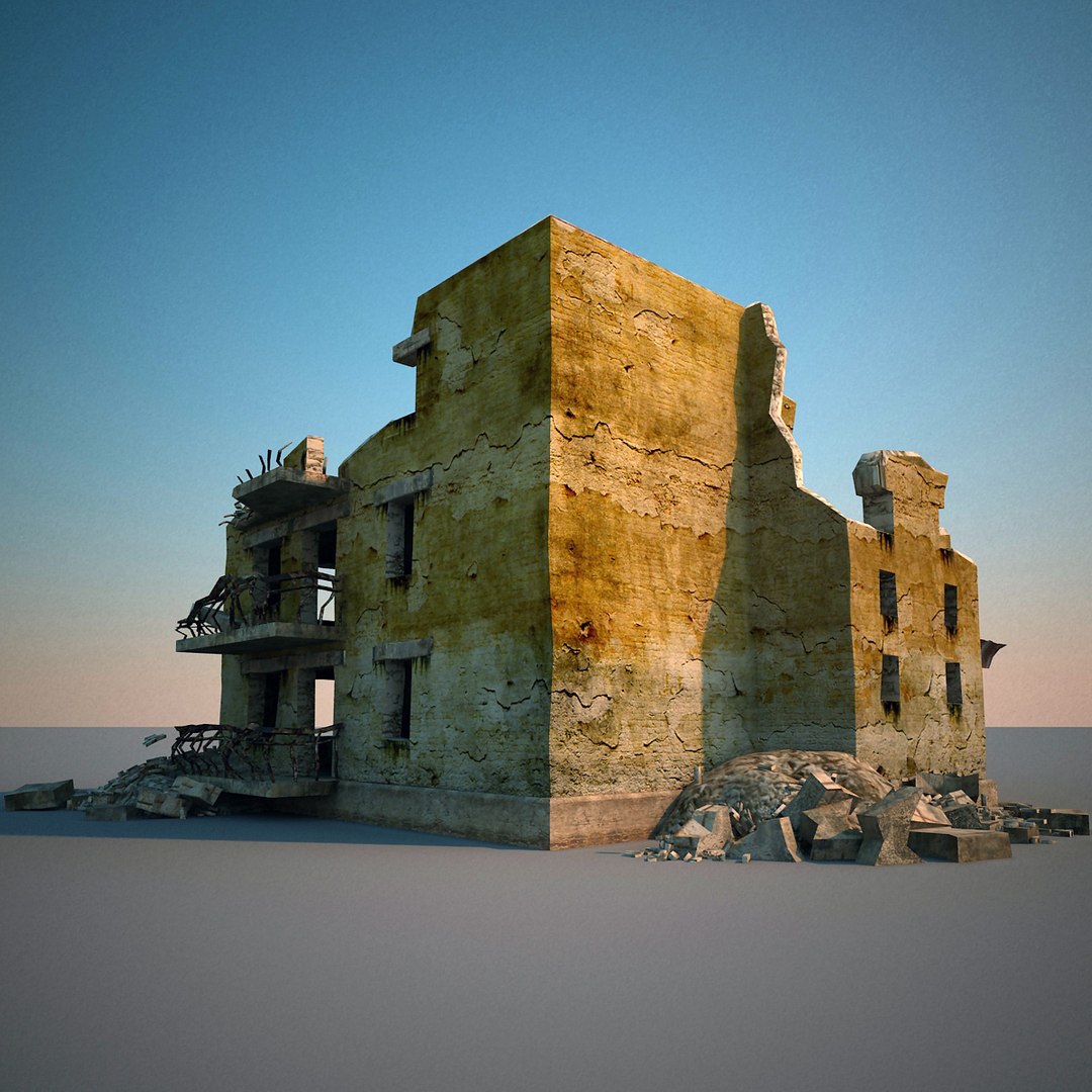 3dsmax Destroyed House V3