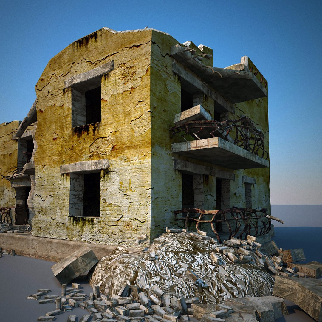 3dsmax Destroyed House V3