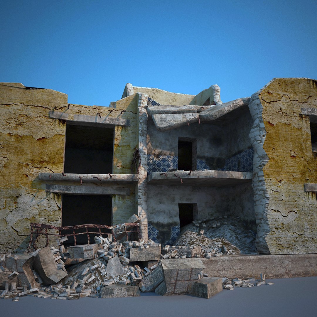 3dsmax Destroyed House V3