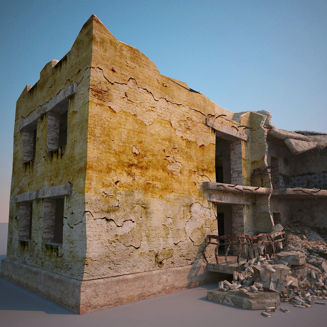 3dsmax Destroyed House V3