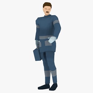 Rigged And Low Poly Paramedic 3D Models For Download | TurboSquid