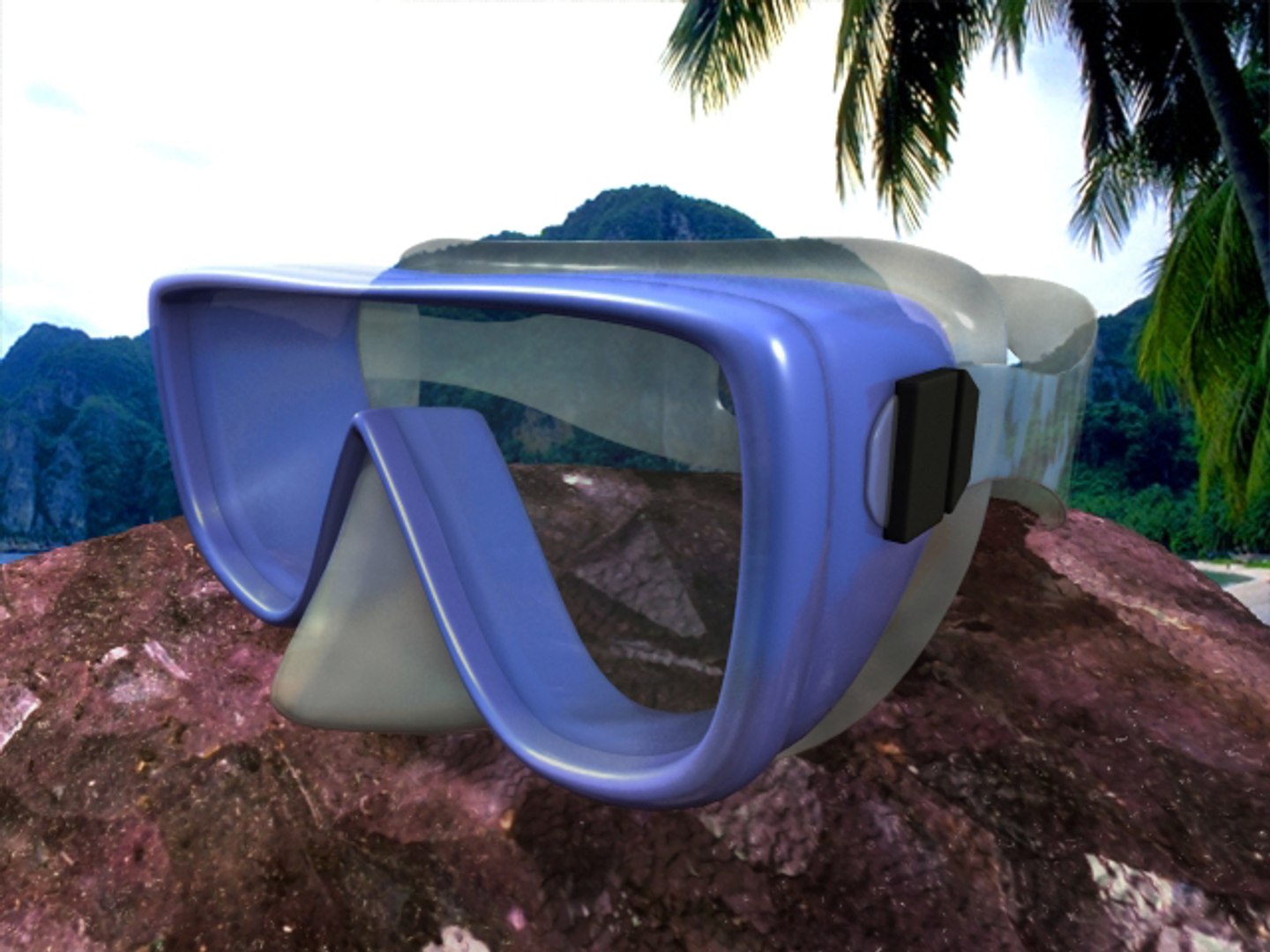 3d Model Goggles Snorkeling