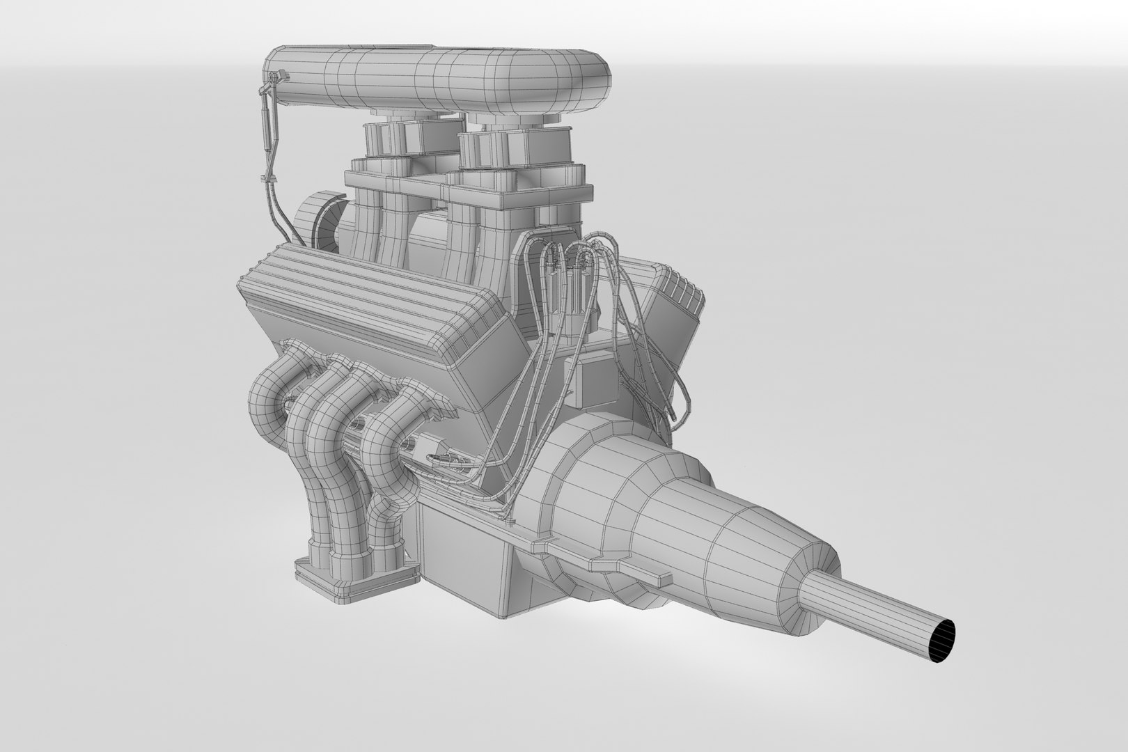 3D V8 Engine - TurboSquid 1703456