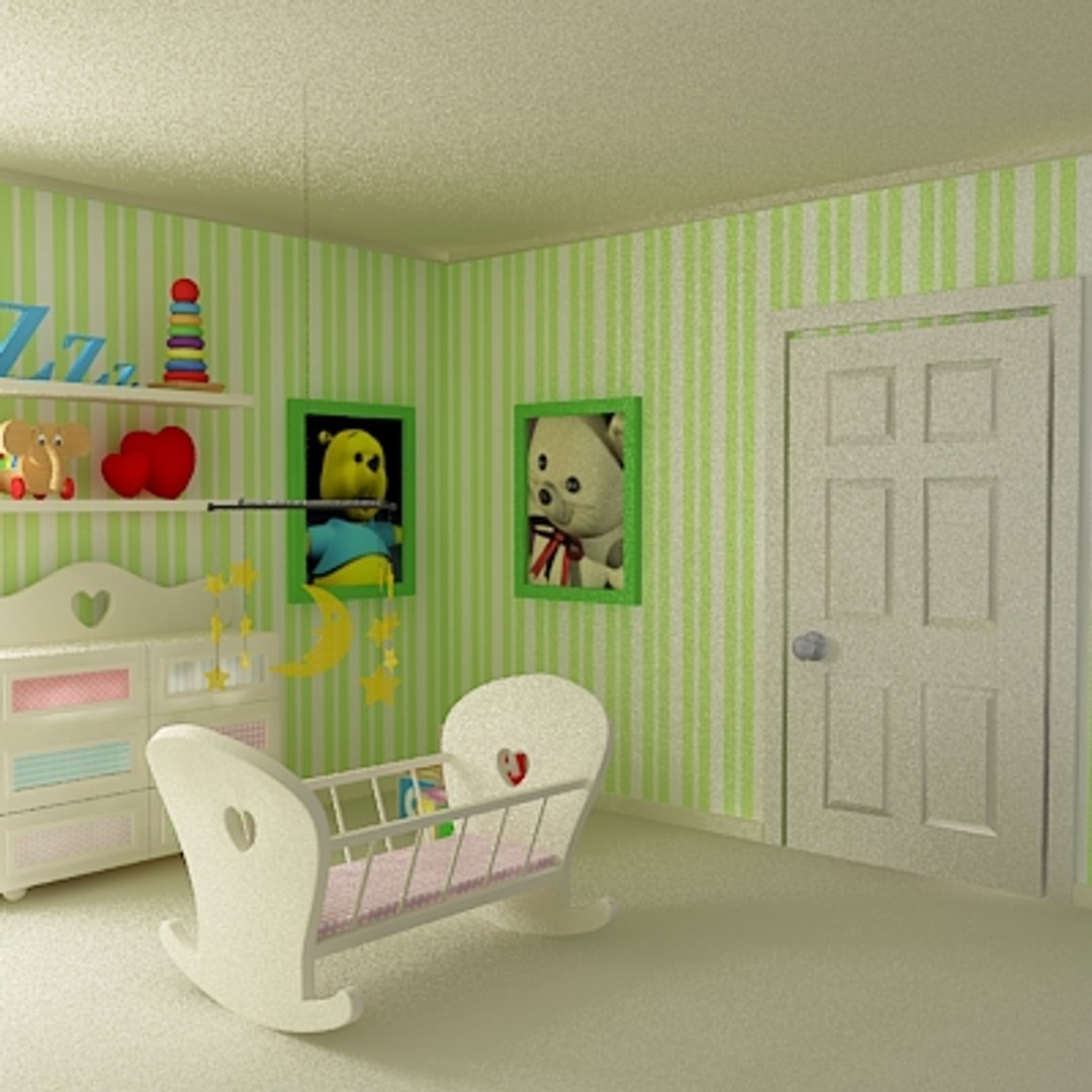 Baby Room Babyroom 3d Model