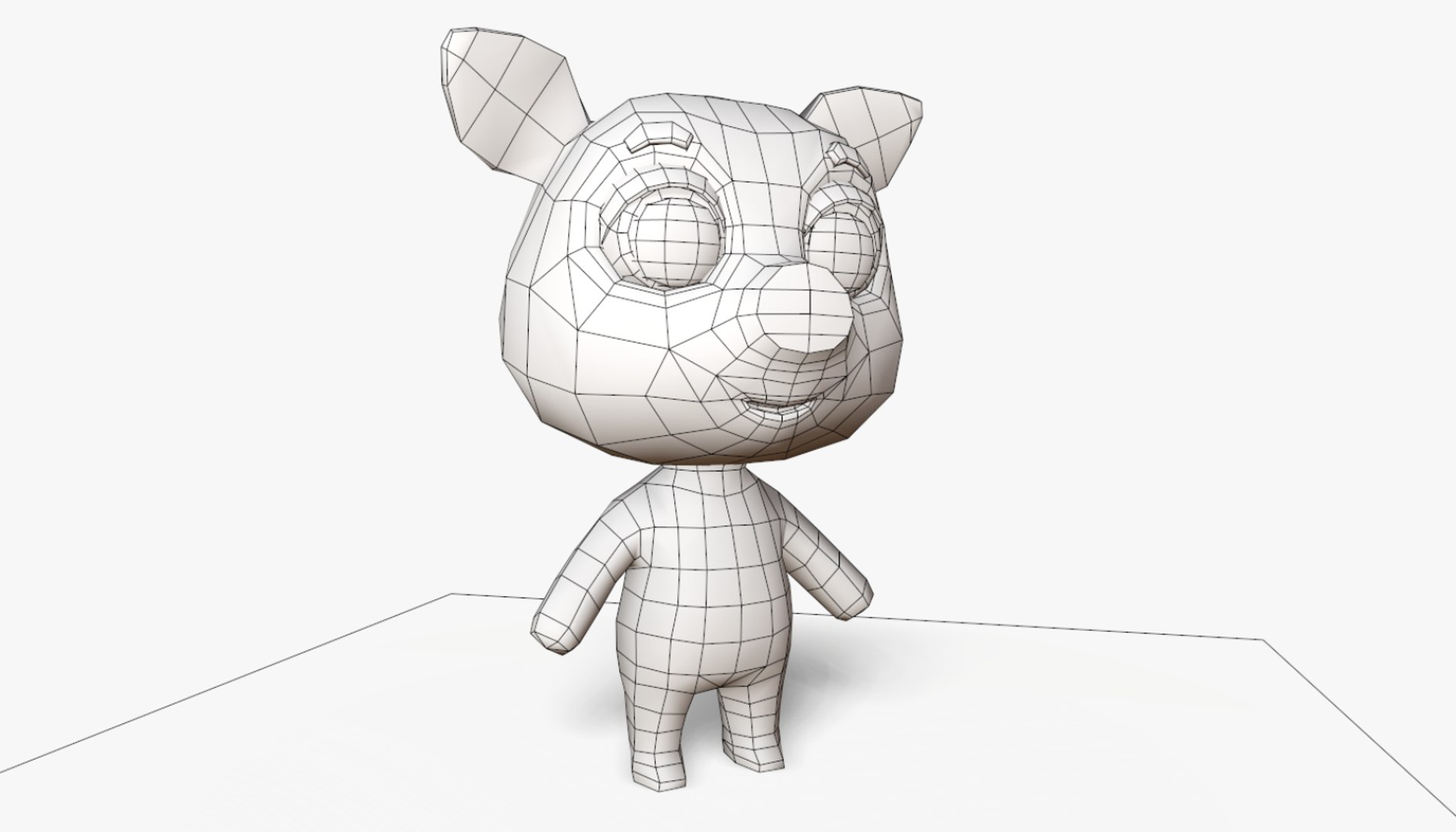Cute Cartoon Pig Mobile 3D Model - TurboSquid 1395878