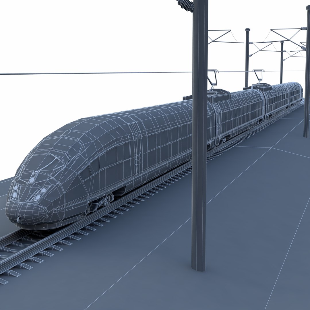 Speed Train Ice3 3d Model
