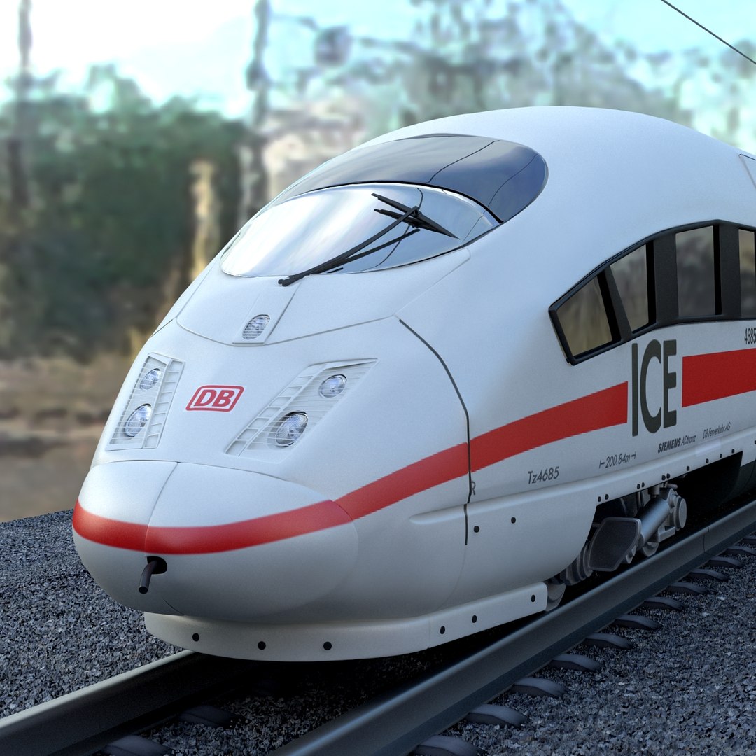 Speed Train Ice3 3d Model