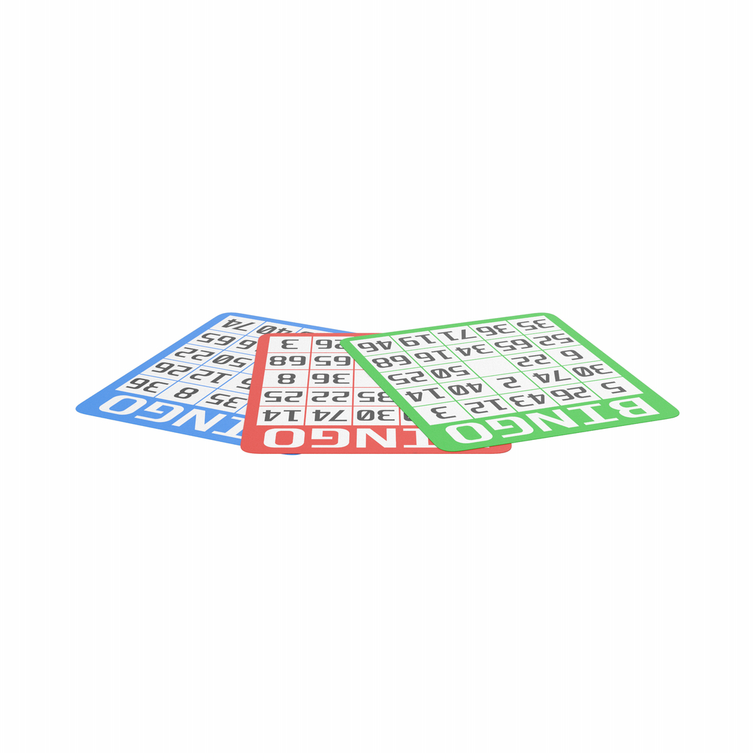 3D Bingo Cards Model - TurboSquid 2324112