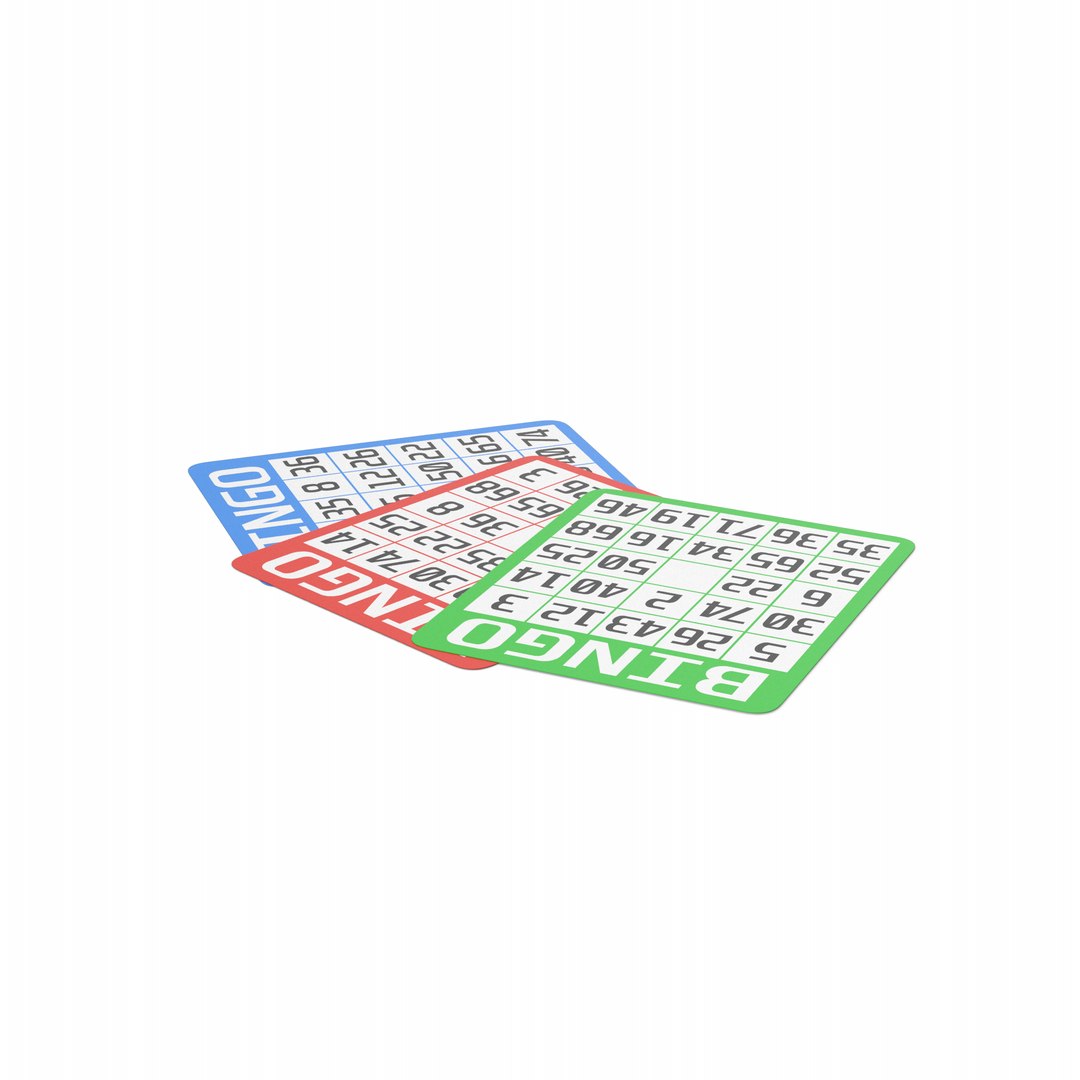 3D Bingo Cards Model - TurboSquid 2324112