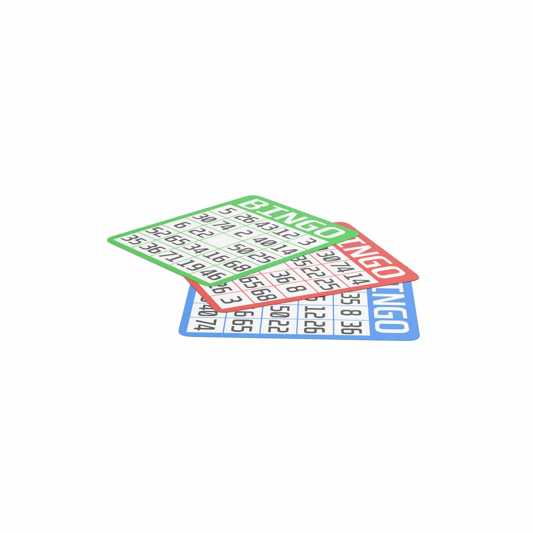 3D Bingo Cards Model - TurboSquid 2324112