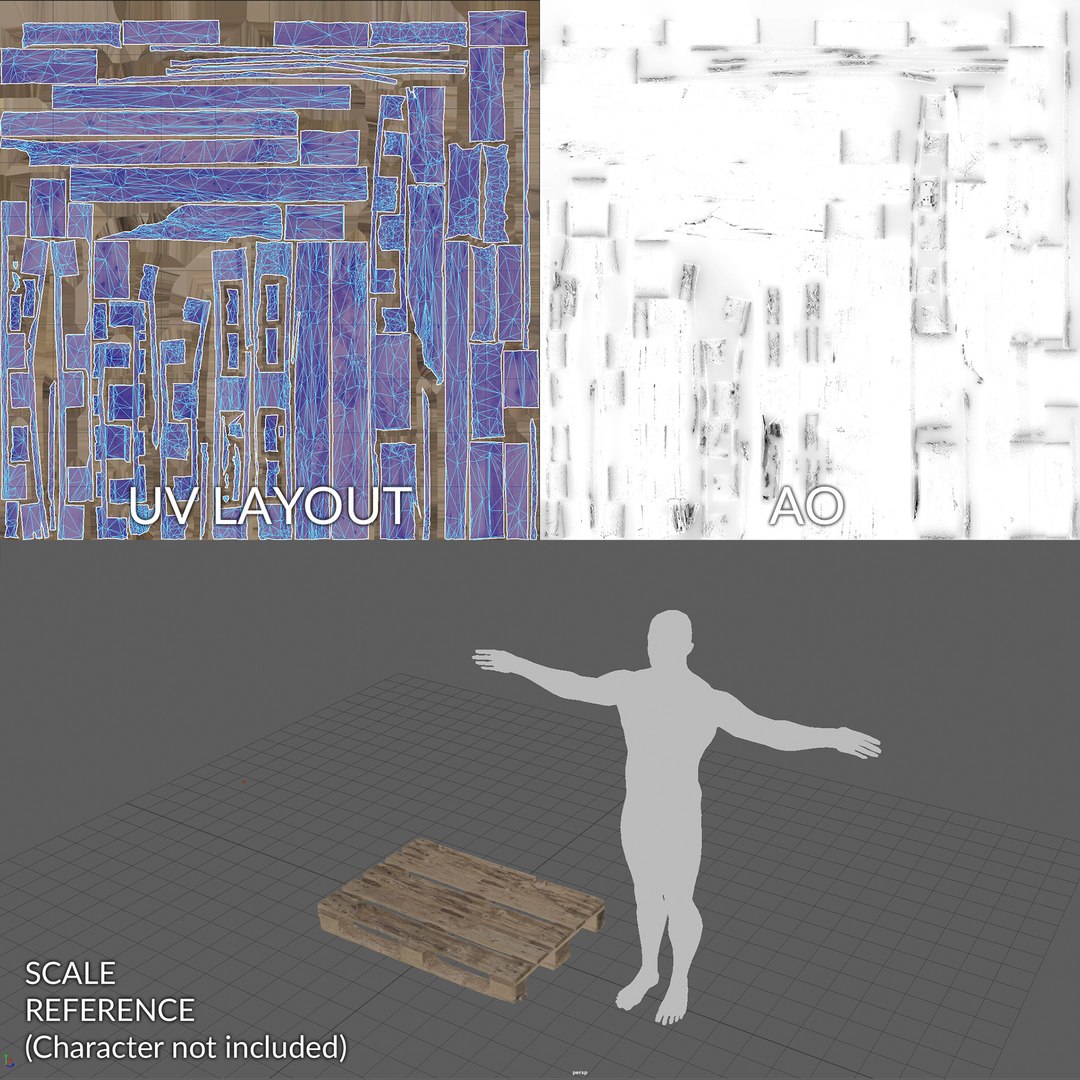 3D Pallet Wood model - TurboSquid 2008125