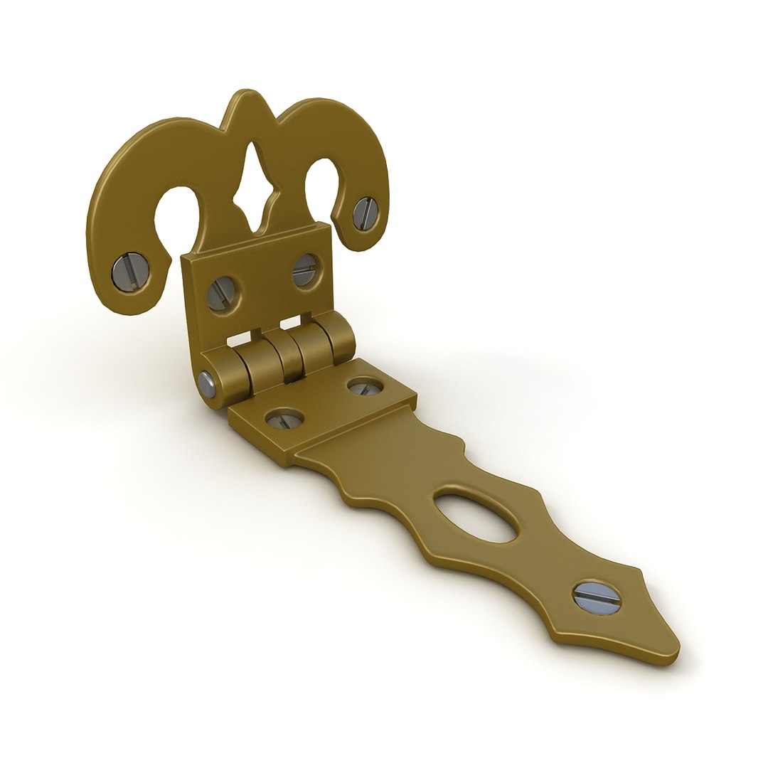 Retro Door Gate Hinge 3ds