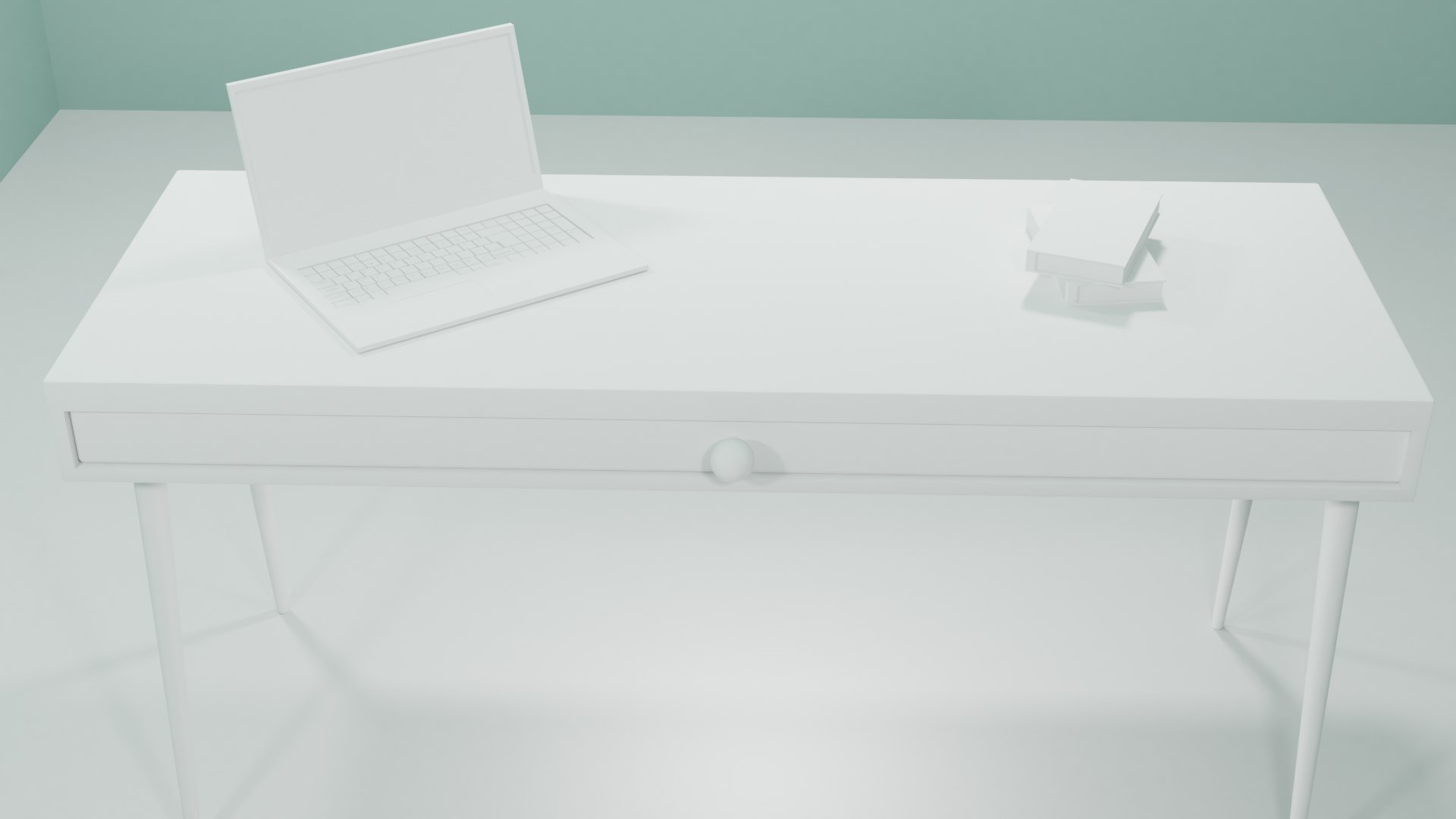 Study Desk Model - TurboSquid 1810890