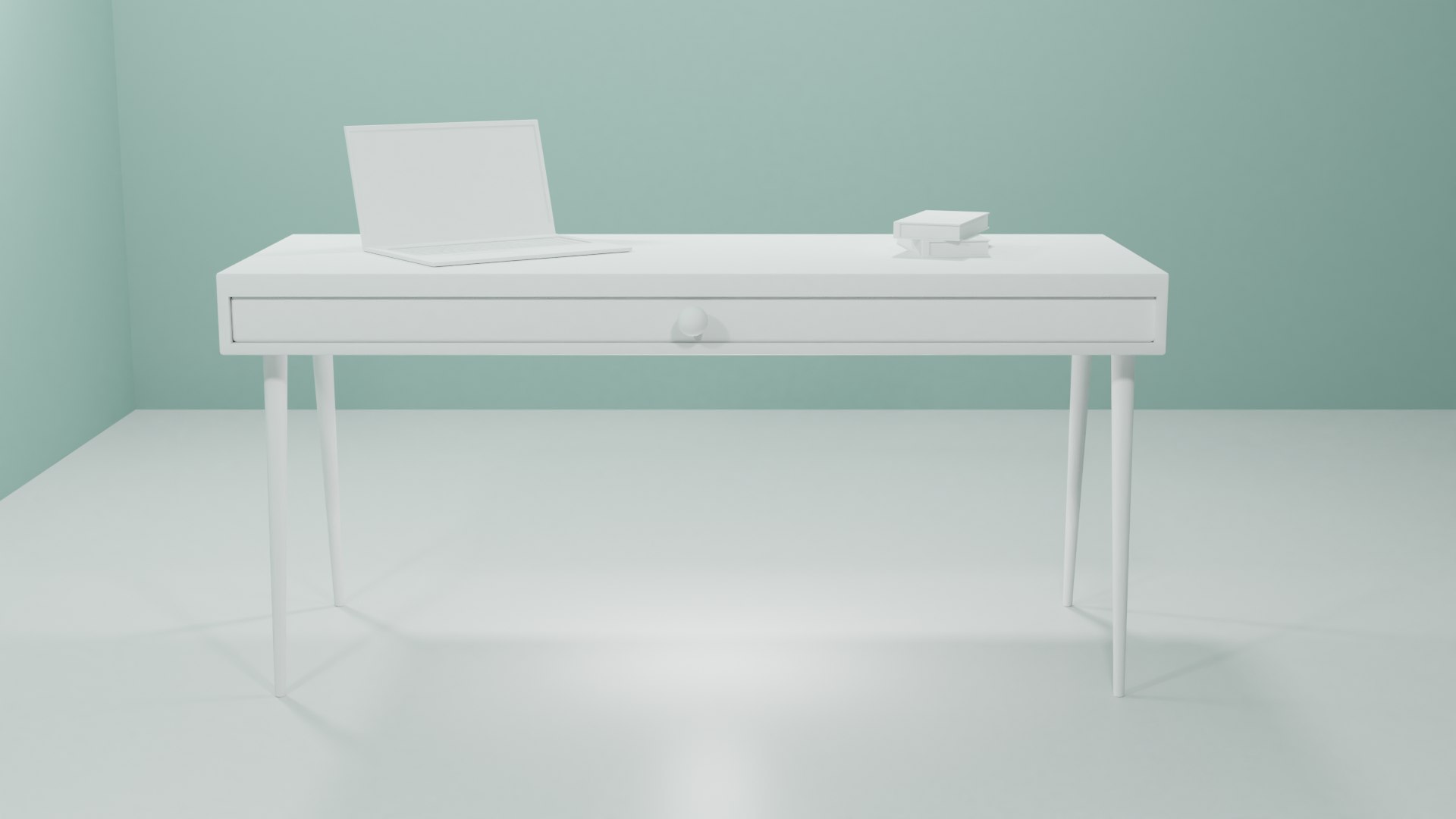Study Desk Model - TurboSquid 1810890