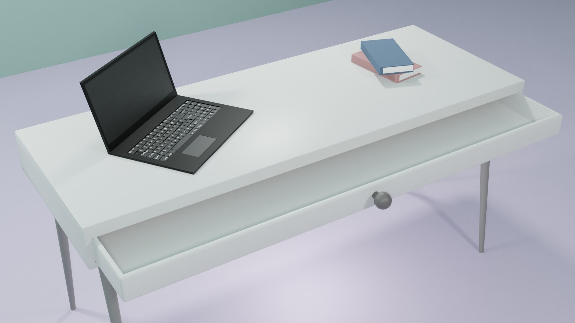 Study Desk Model - TurboSquid 1810890