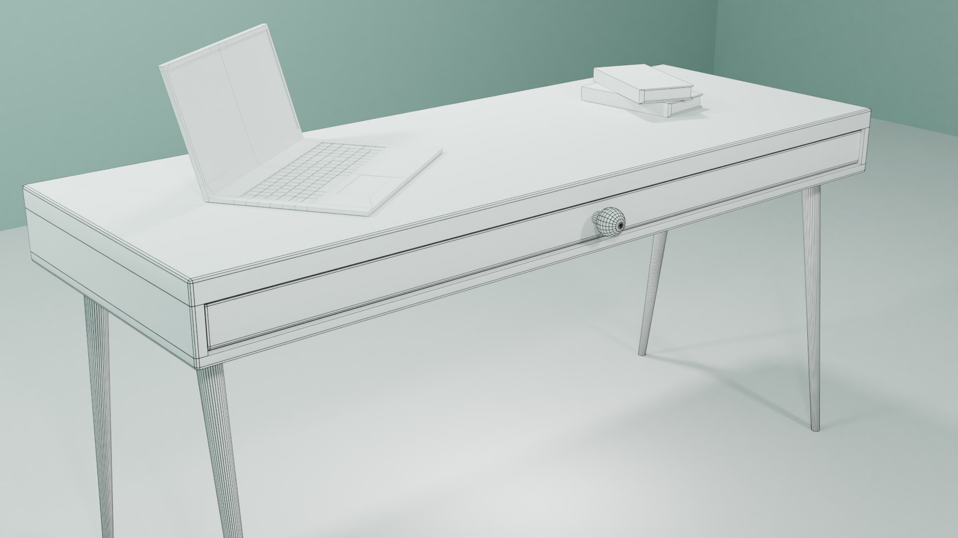 Study Desk Model - TurboSquid 1810890