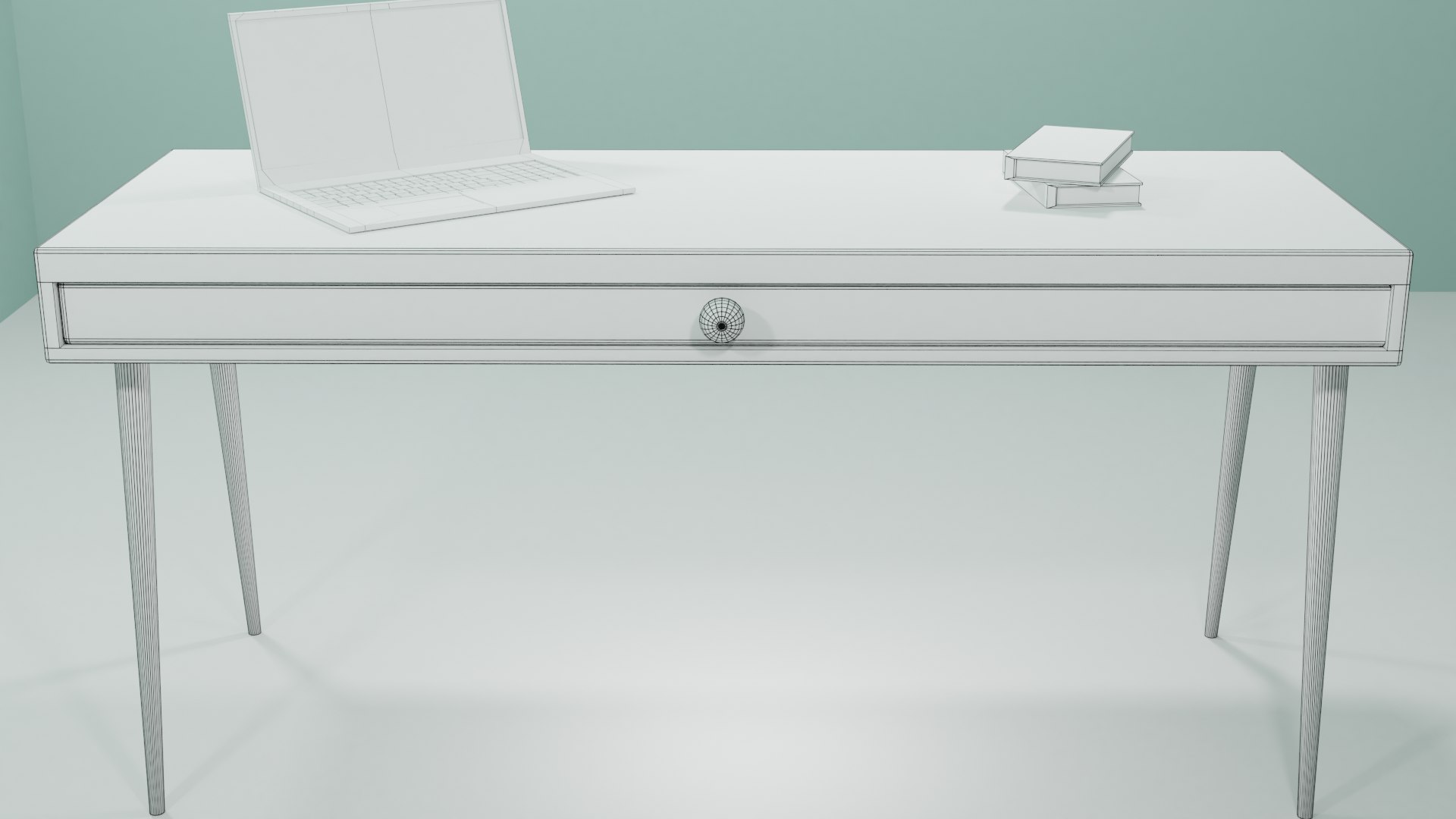 Study Desk Model - TurboSquid 1810890