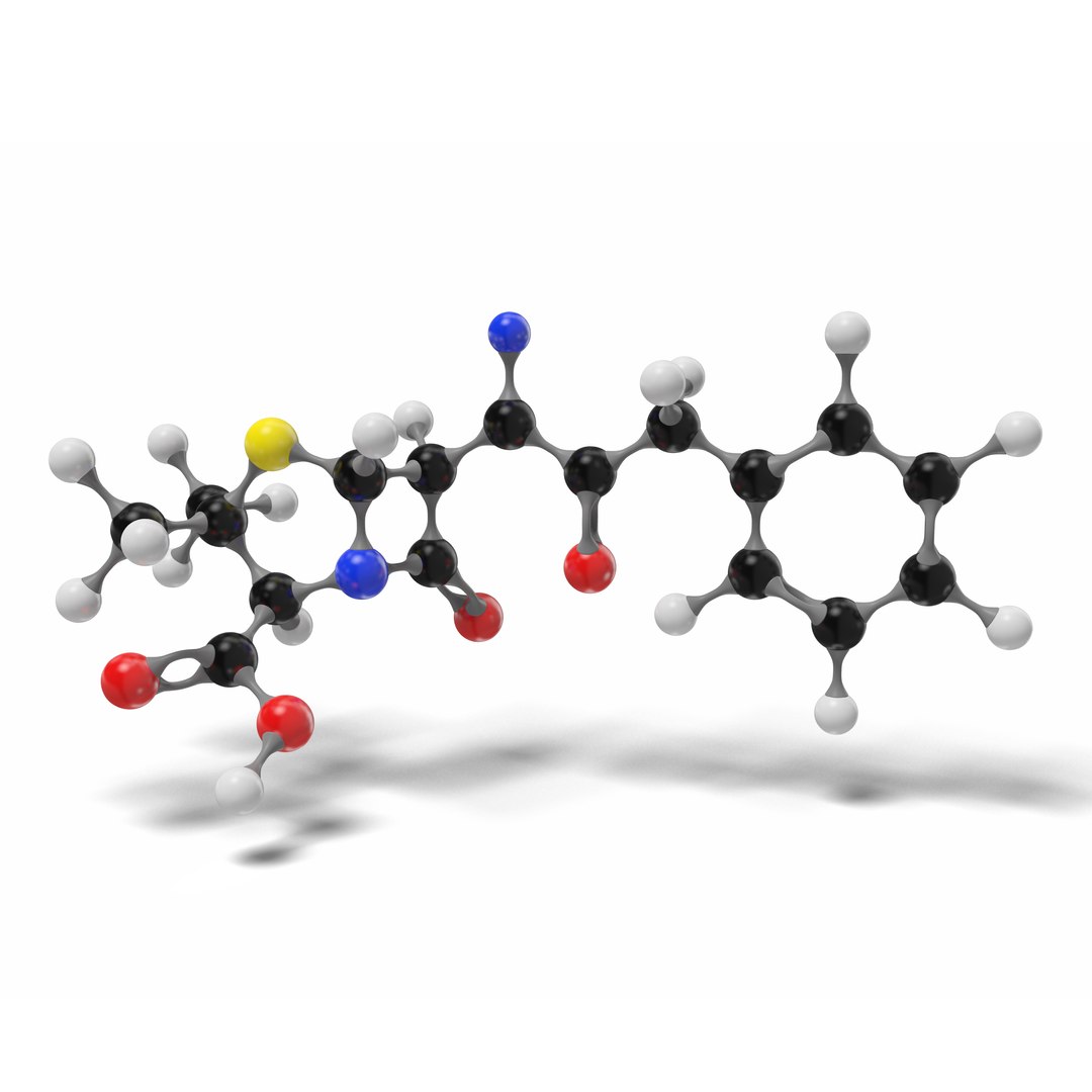 Penicillin G Molecule C16h18n2o4s 3D Model - TurboSquid 1552095