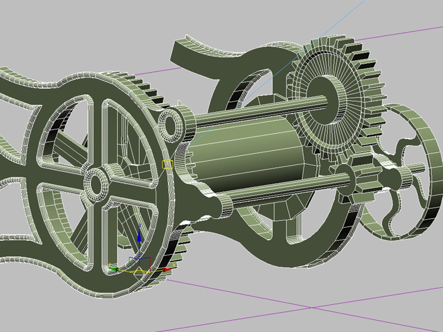 3d Model Winch Gear