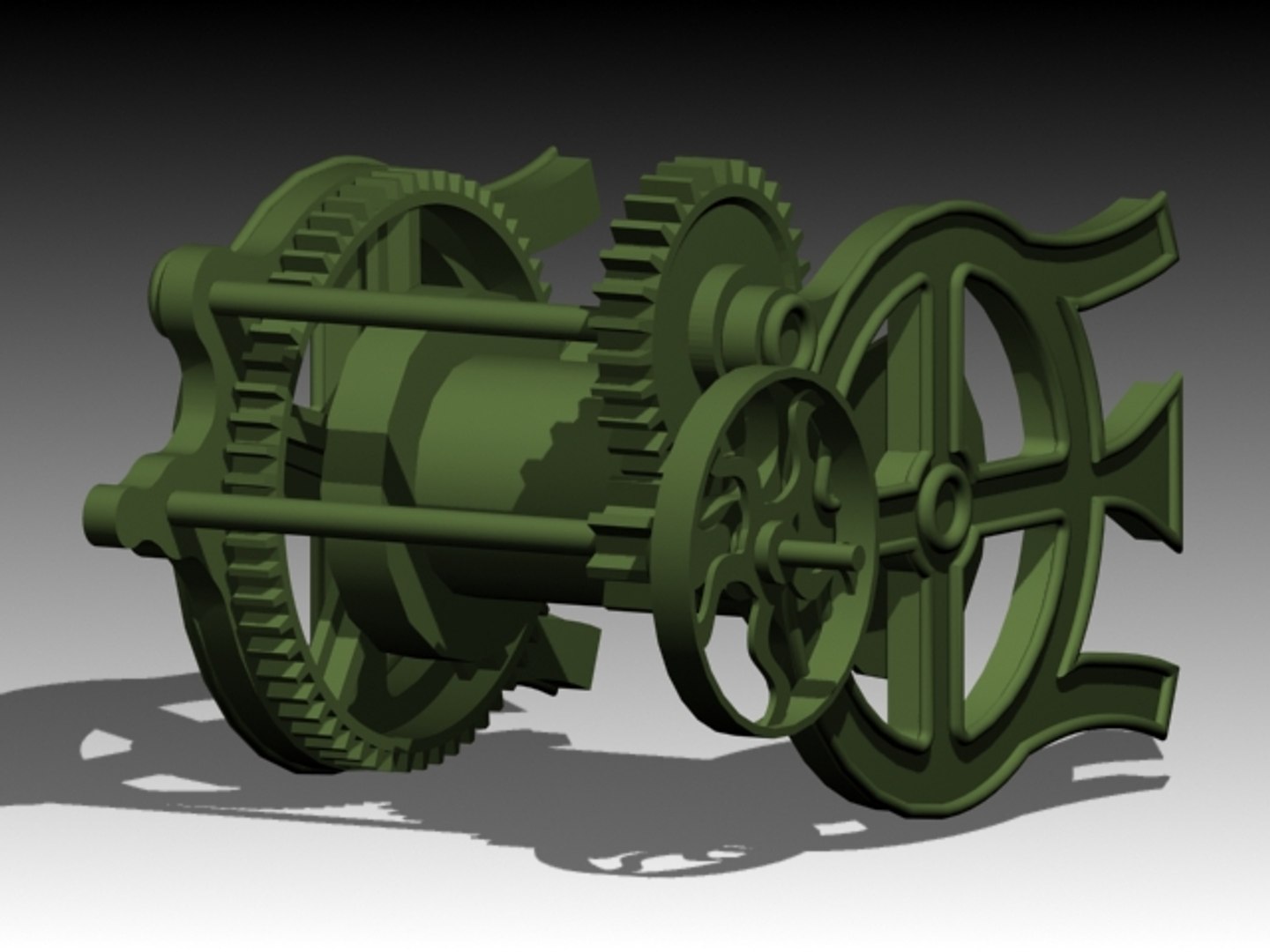 3d Model Winch Gear