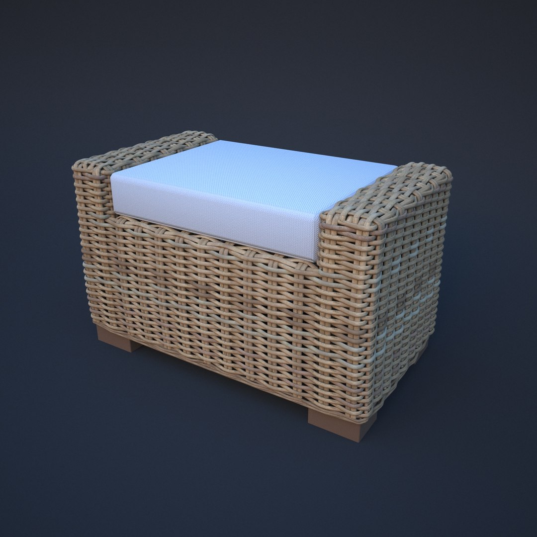 3D model wicker chair - TurboSquid 1606951