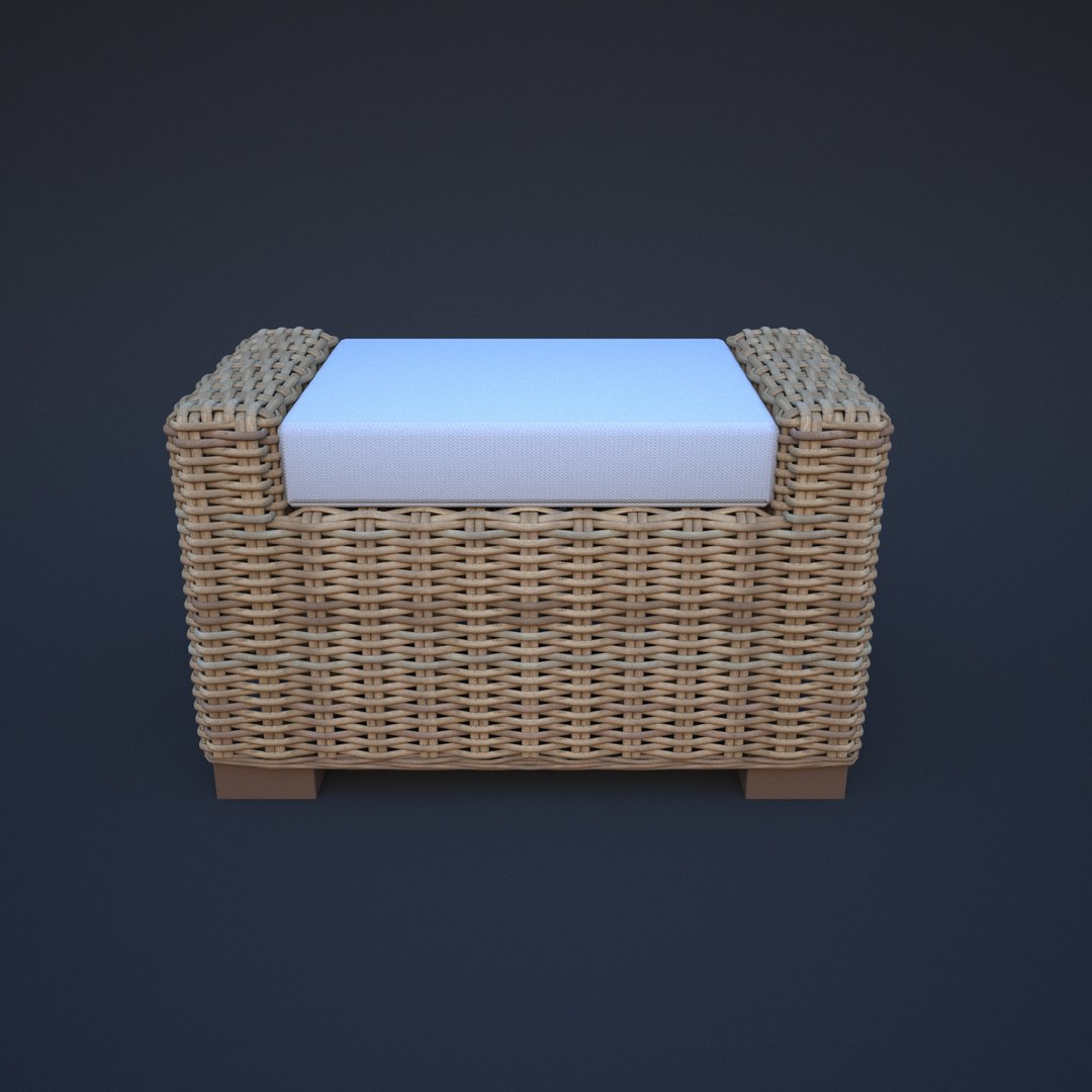 3D model wicker chair - TurboSquid 1606951