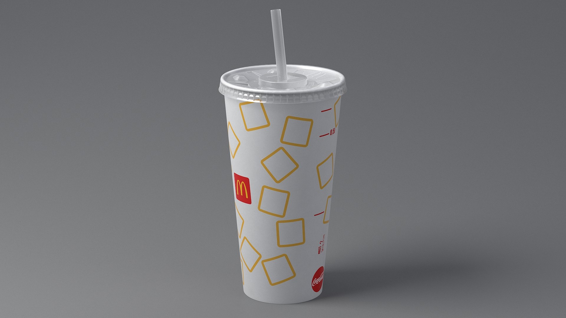 Realistic McDonalds Cola 3D - TurboSquid 1815929