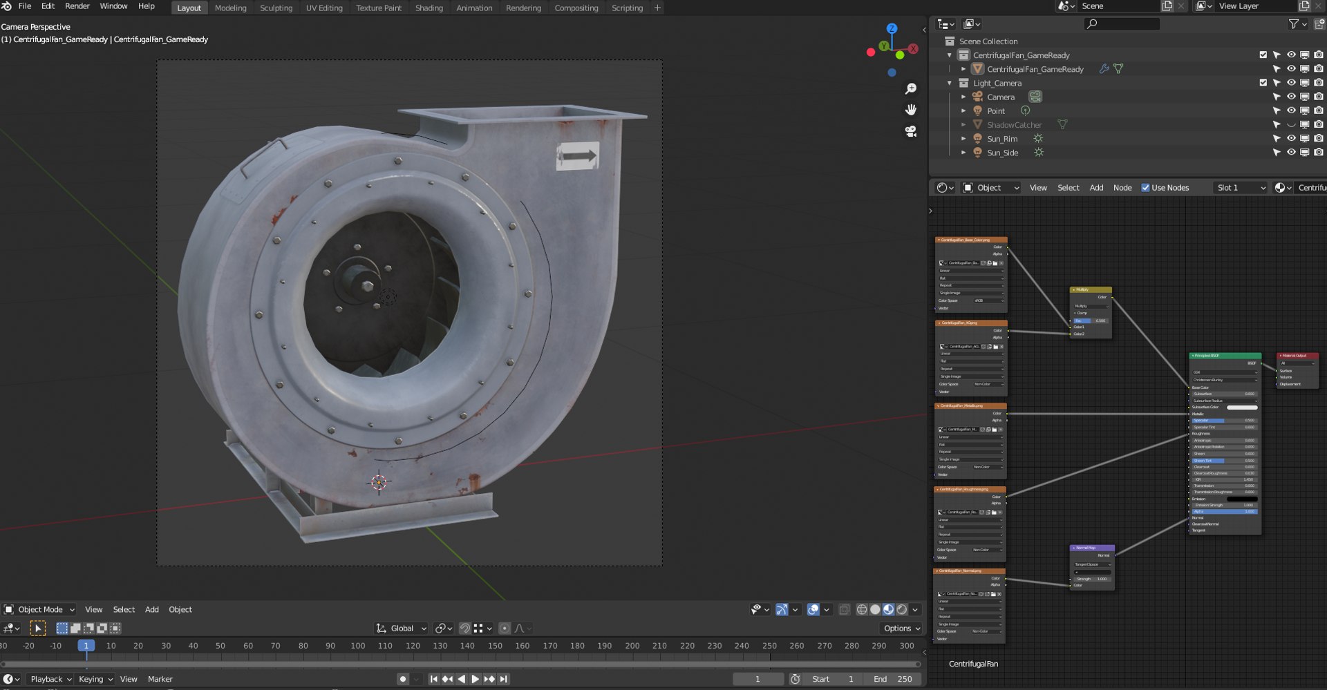 3D Centrifugal Fan GameReady Model - TurboSquid 1937925