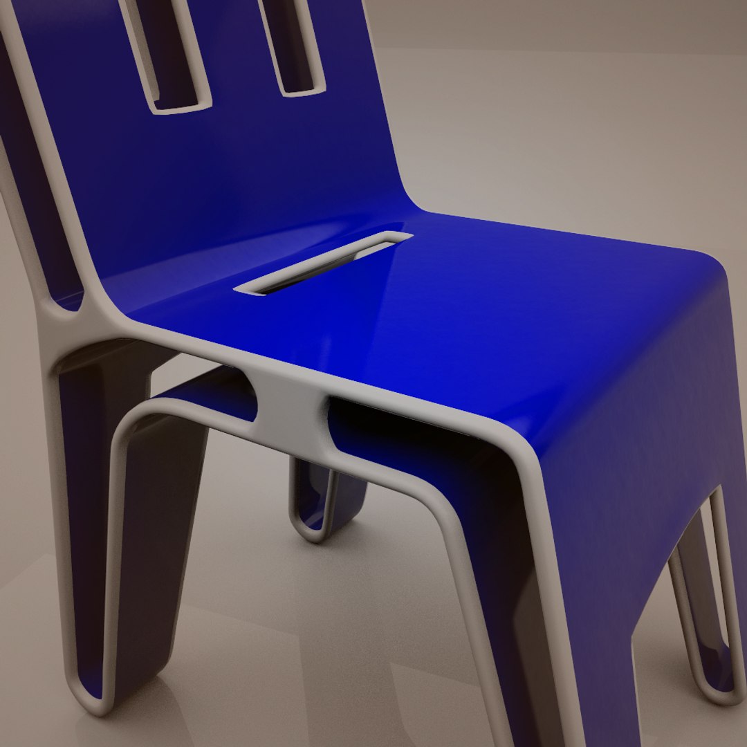3d Plastic Chair Model