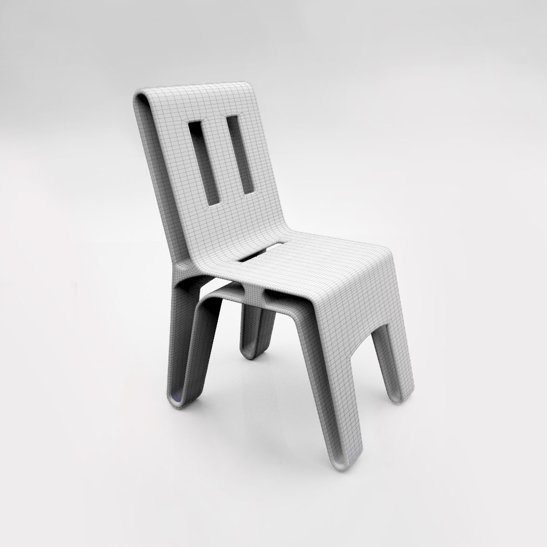 3d Plastic Chair Model