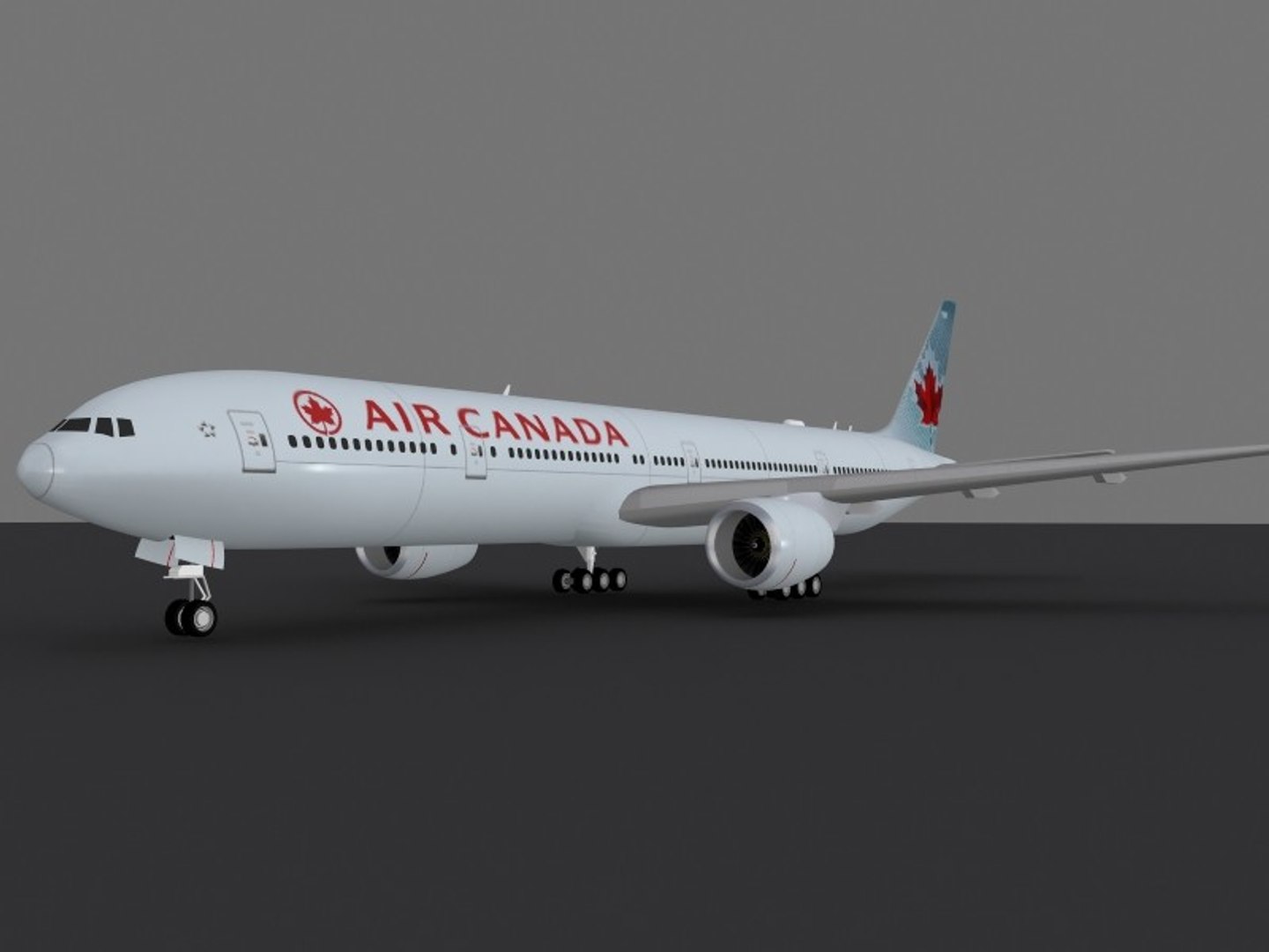 B 777-300 Er Air Canada 3d Model