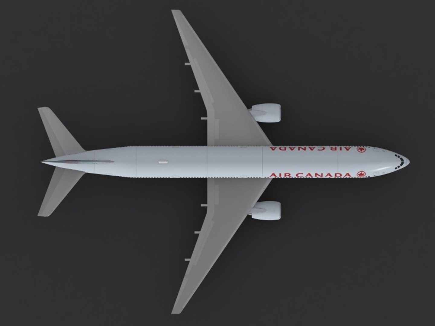 B 777-300 Er Air Canada 3d Model