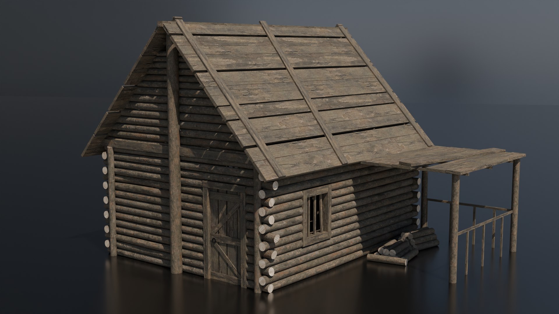 Free 3D Wood House - TurboSquid 2407803