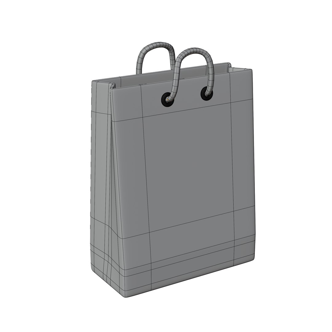 Paper Bag Model - TurboSquid 2330167